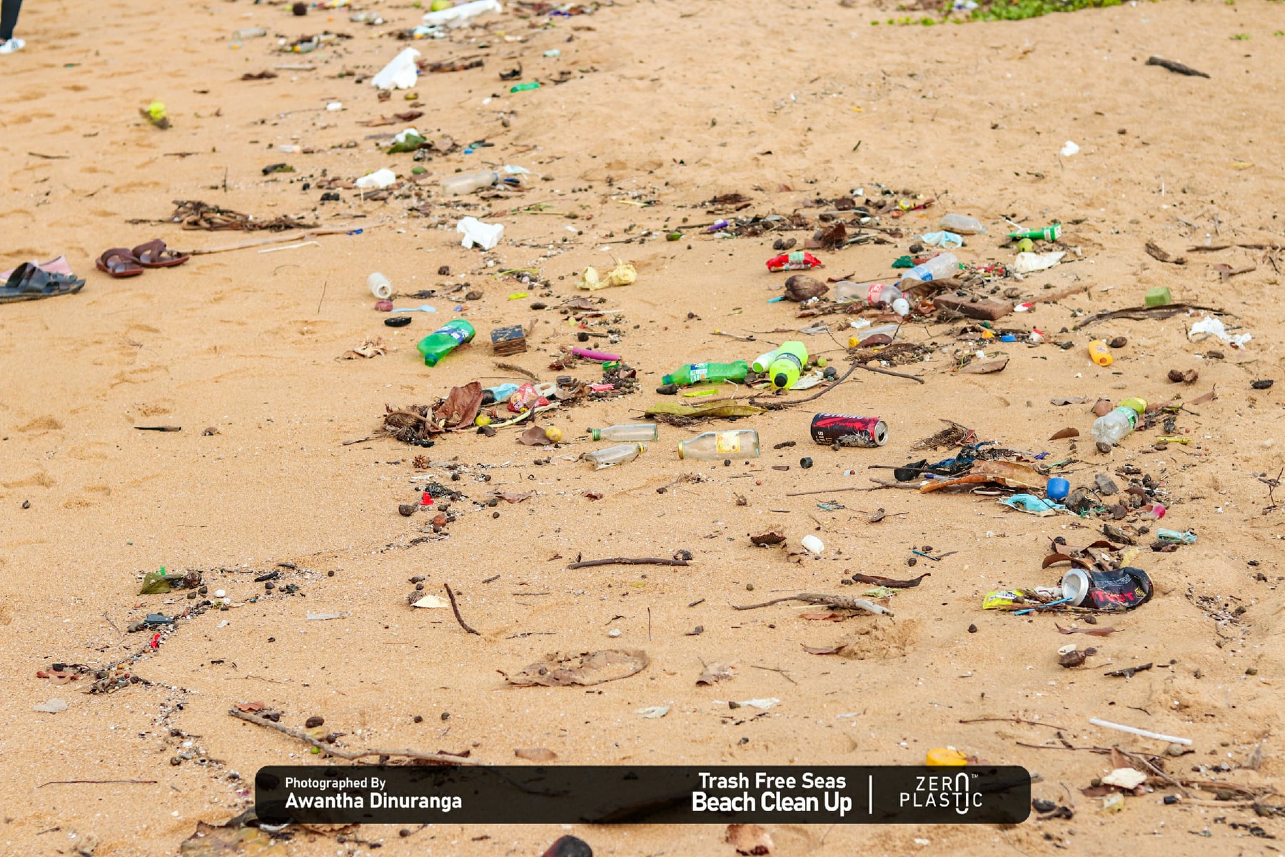 Beach clean up program by Kelaniya Zeroplastic (Wellawatte beach, Colombo). - ZeroPlastic Movement