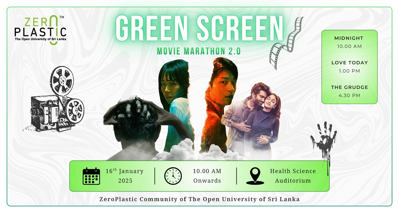 Green Screen Movie Marathon 2.0 - ZeroPlastic Movement